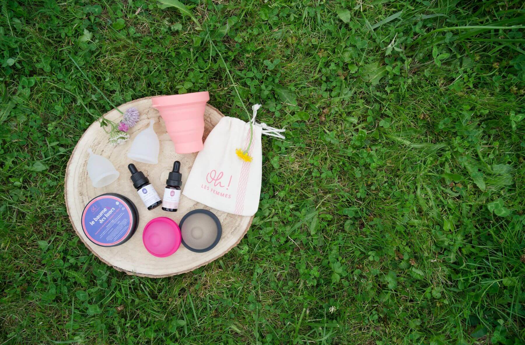 Disque et coupe menstruels réutilisables – oh!lesfemmes